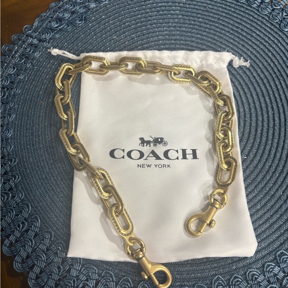Coach | Accessories | Coach Gold Chain Link Strap | Poshmark